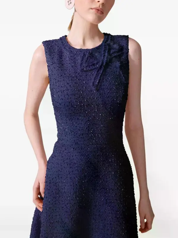 Carolina Herrera Tweed Midi Dress