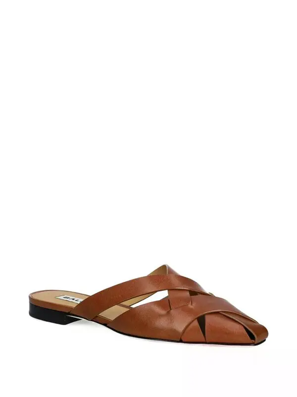 Bally Sylt Brushed Leather Mules