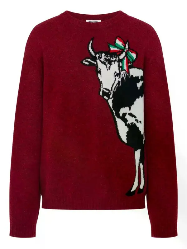 Moschino Graphic Cow Jumper