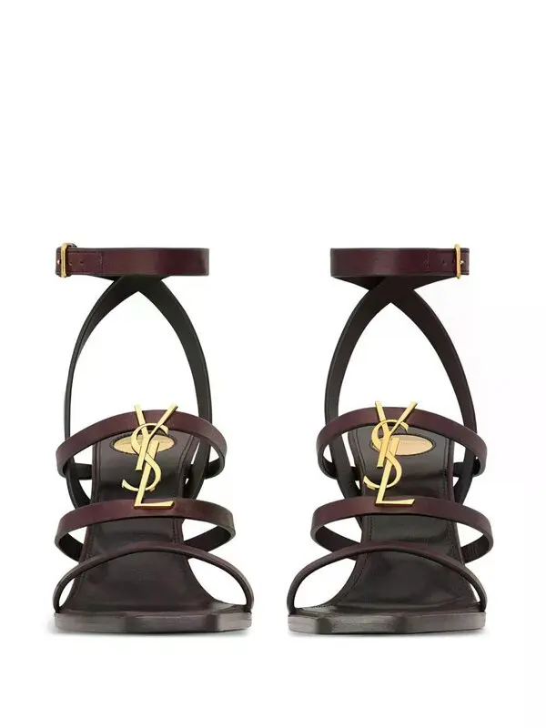 Saint Laurent 90mm Cassandre Wedge Sandals