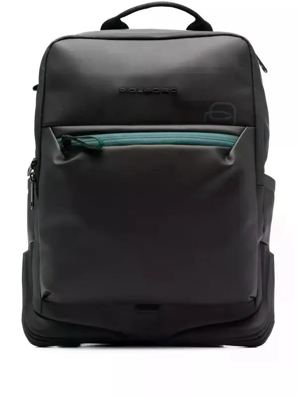 PIQUADRO Water-resistant Backpack - Black
