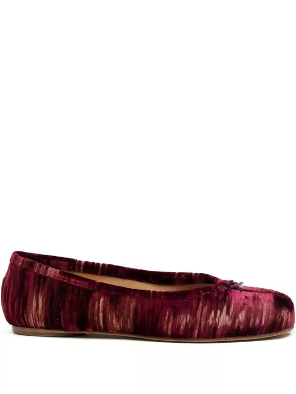 MAISON MARGIELA Tabi Ballet Flats - Red