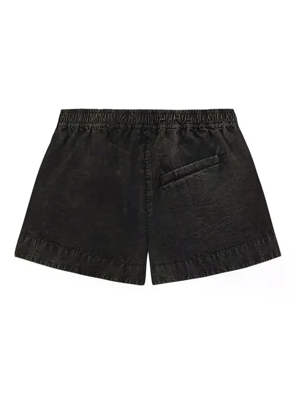 GANNI Logo-appliqué Shorts - Black