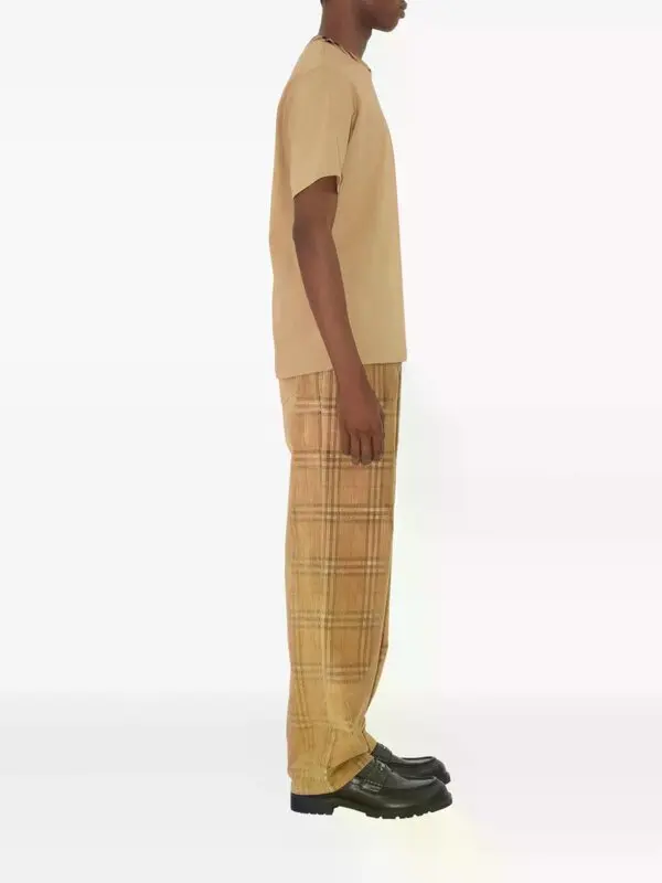Burberry Checked Corduroy Trousers