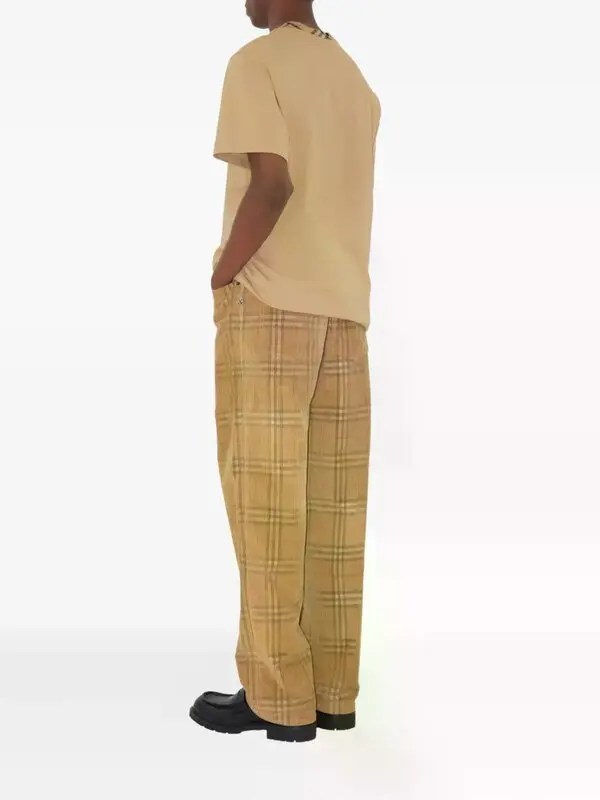 Burberry Checked Corduroy Trousers
