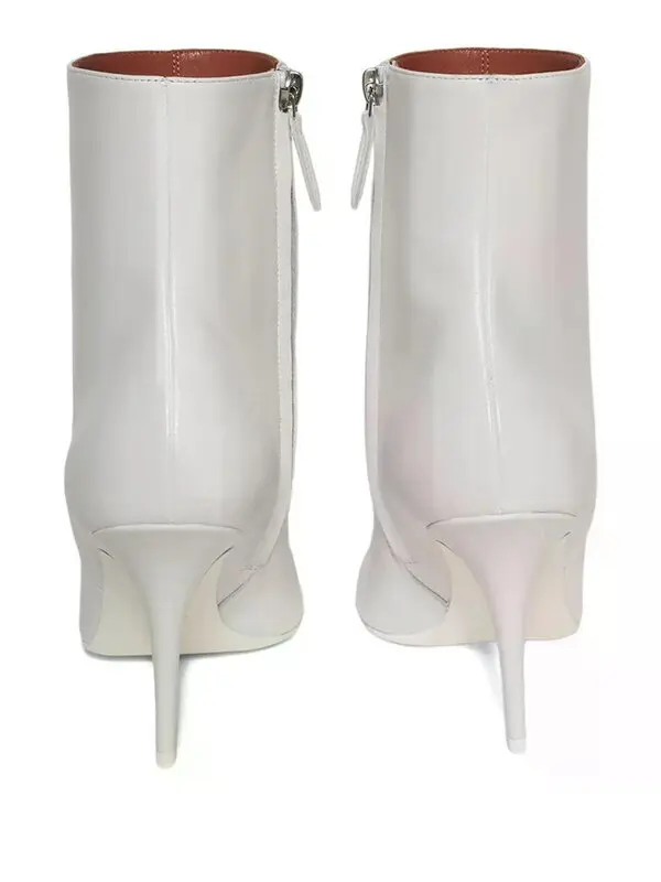 Amina Muaddi Barbara Ankle Boots - White