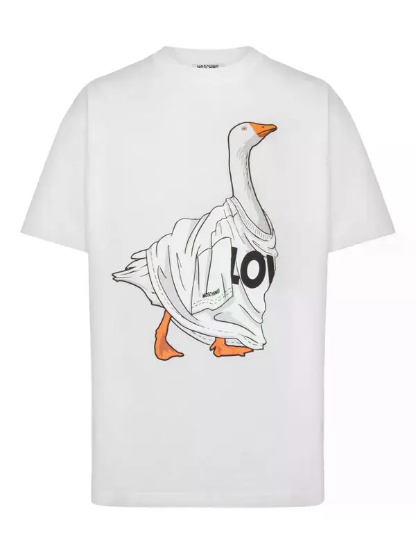 Moschino Goose-print T-shirt - White