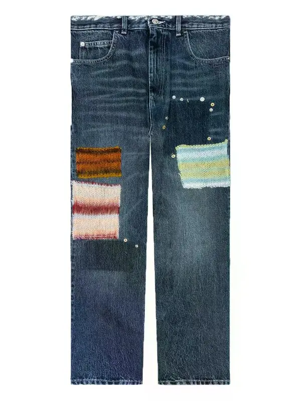 Marni Logo-patch Jeans - Blue