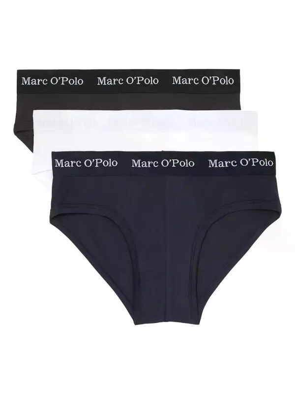 Marc O'polo Logo-waistband Briefs - Black