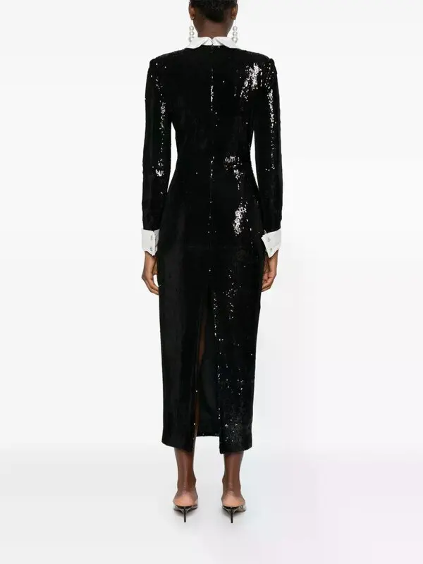 britney black lace dress Vestido Maxi de Encaje Britney - Negro