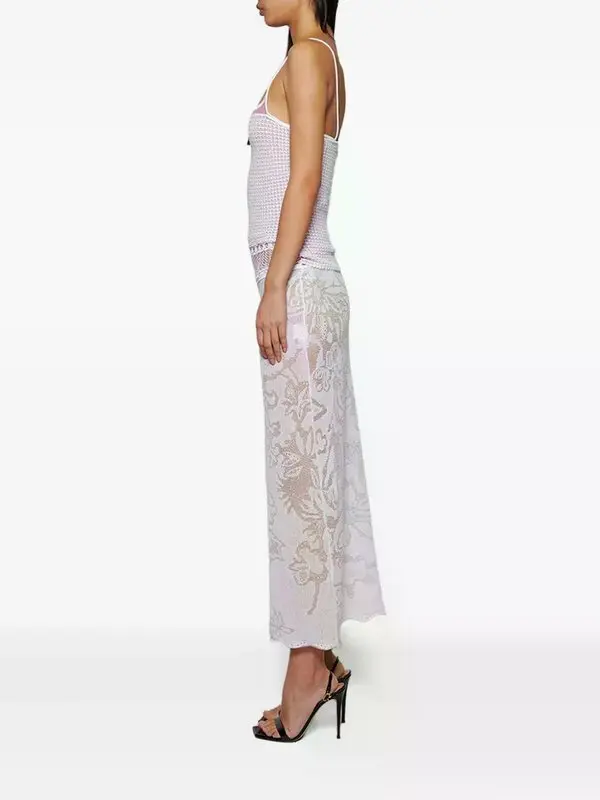 ROBERTA EINER Lace-detailing Midi Dress
