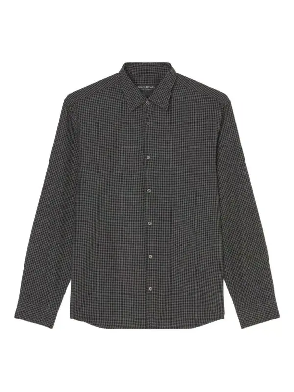 Marc O'polo Checked Button-up Shirt - Black