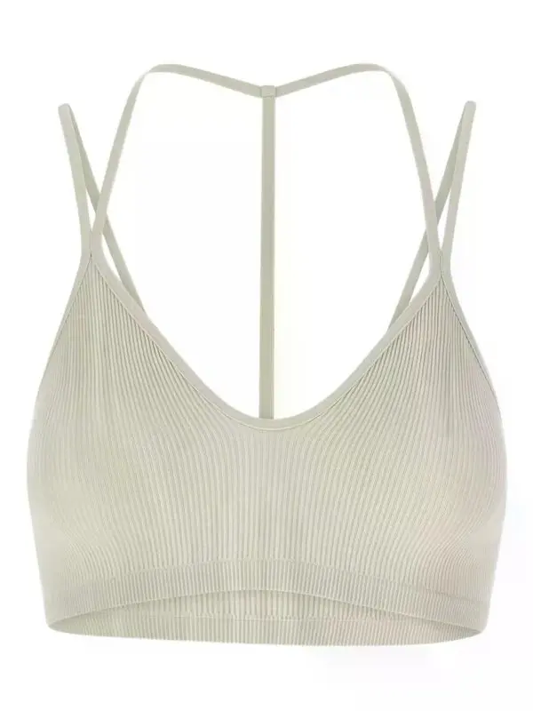 ANDREĀDAMO Fine-ribbed Bra - White