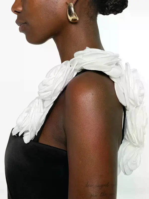 SILK LOVE & LACE Sara One-shoulder Dress - Black