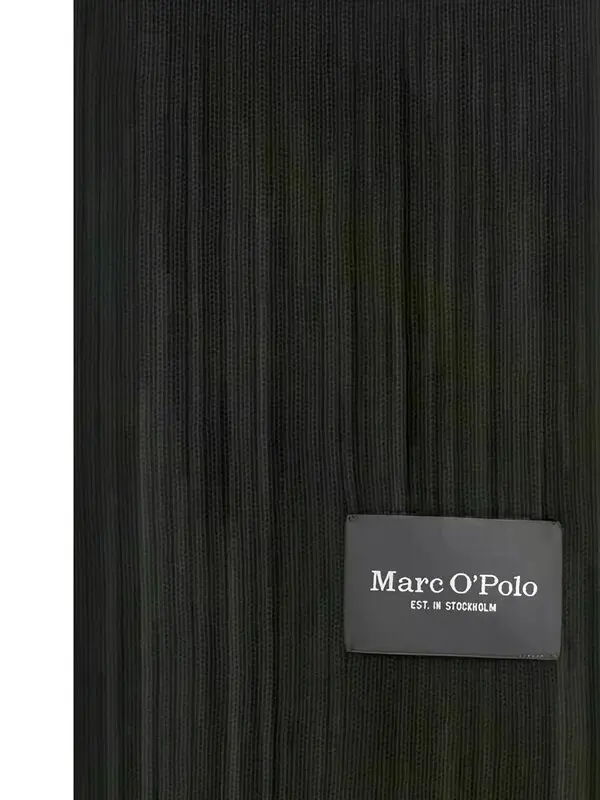 Marc O'polo Ribbed-knit Scarf - Black