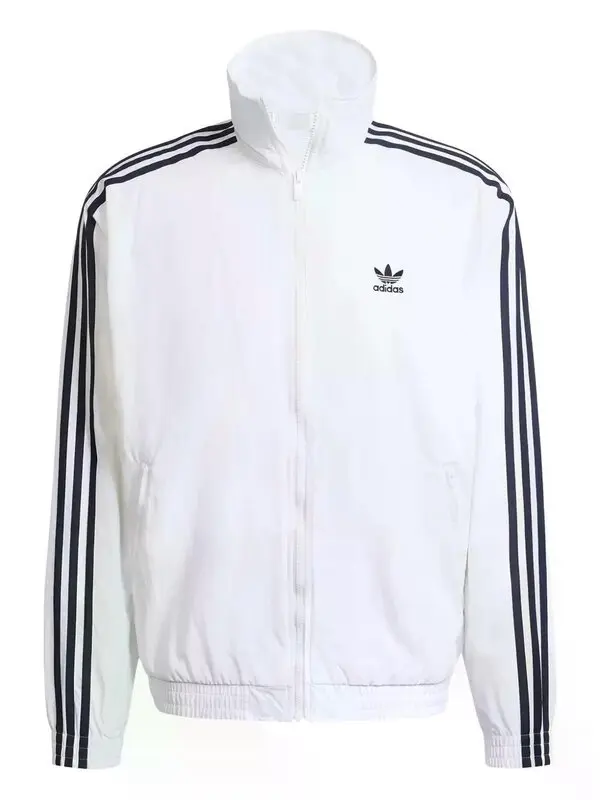 Adidas Firebird Adicolor Zip-up Sweatshirt - White