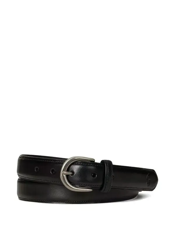 Polo Ralph Lauren Leather Buckle Belt - Black