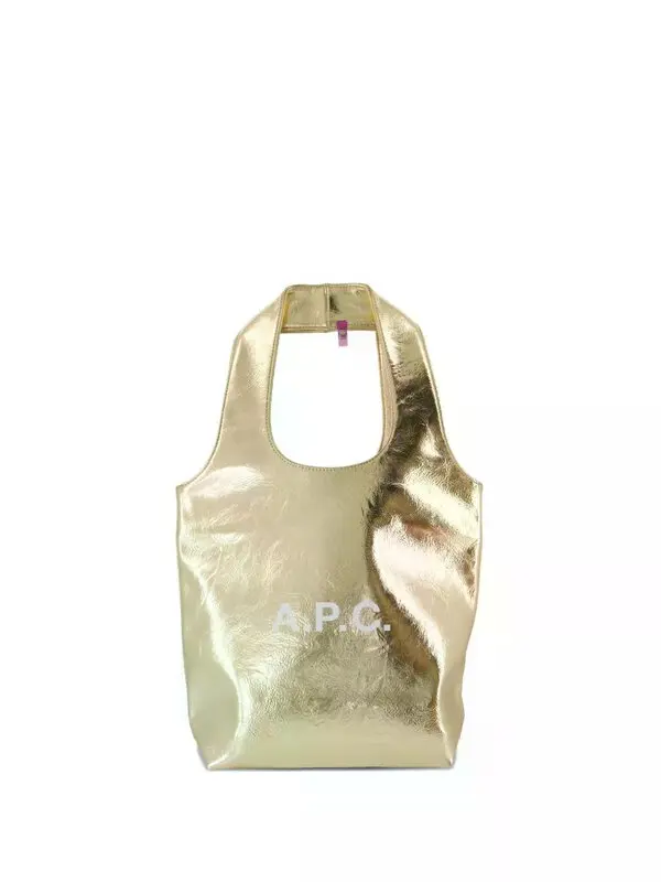 A.p.c. Small Metallic Ninon Tote Bag - Gold