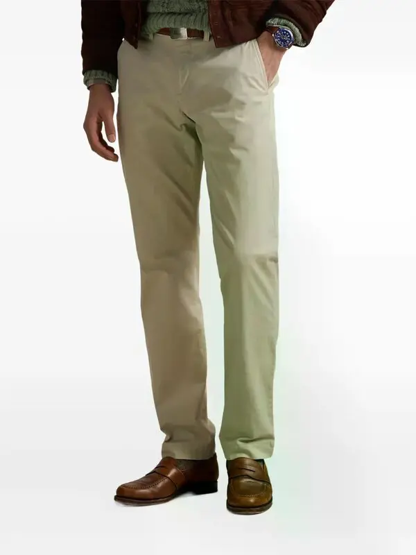 Polo Ralph Lauren Flat-front Twill Trousers - Neutrals