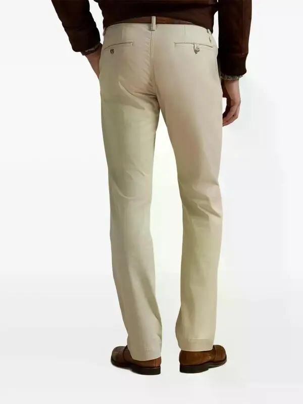 Polo Ralph Lauren Flat-front Twill Trousers - Neutrals