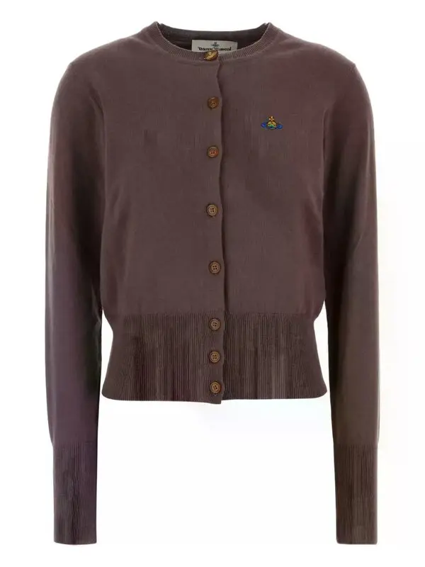 VIVIENNE WESTWOOD Bea Orb-embellished Cardigan - Brown
