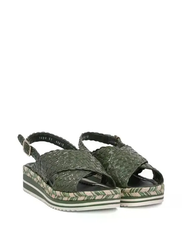TONI PONS Forli Interwoven Slingback Platform Sandals