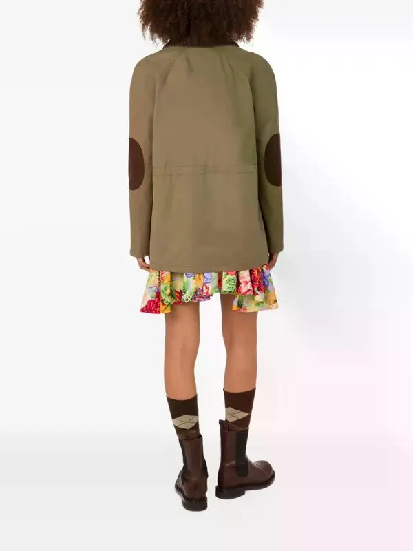 Moschino Utility Jacket With Corduroy Collar - Green