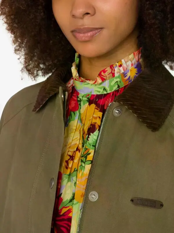 Moschino Utility Jacket With Corduroy Collar