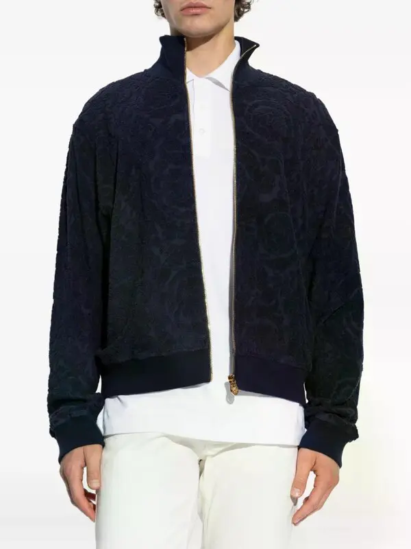 Versace Barocco Jacquard Zip-up Jacket
