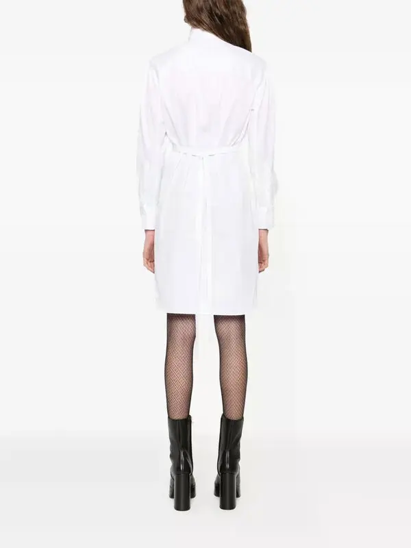 Alexander McQueen Pleated Panel Shirt Dress