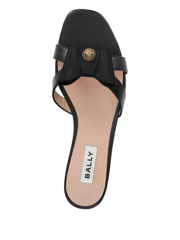 Bally Bow-embellished Leather Slides