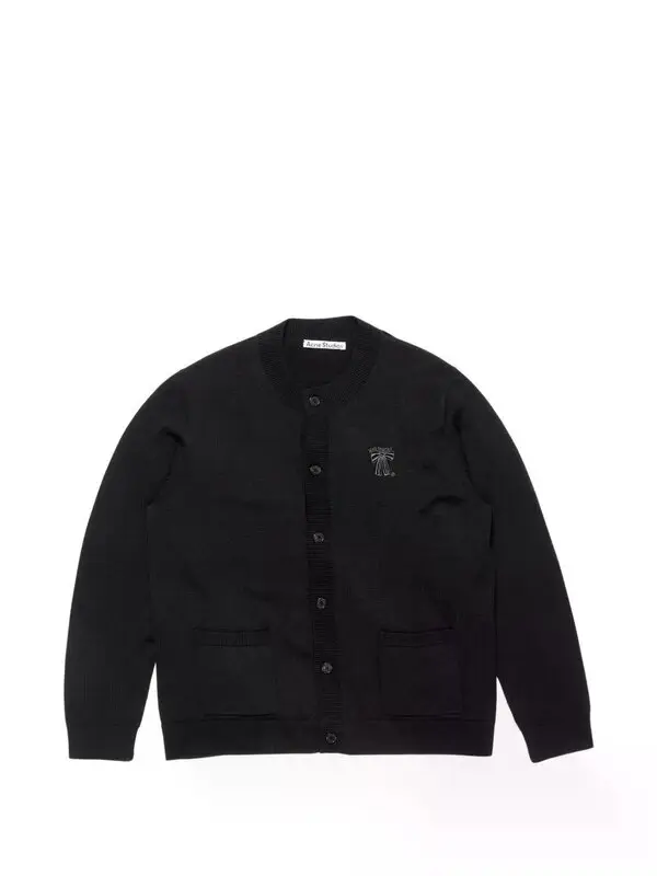 Acne Studios Ribbed Button-up Cardigan - Black