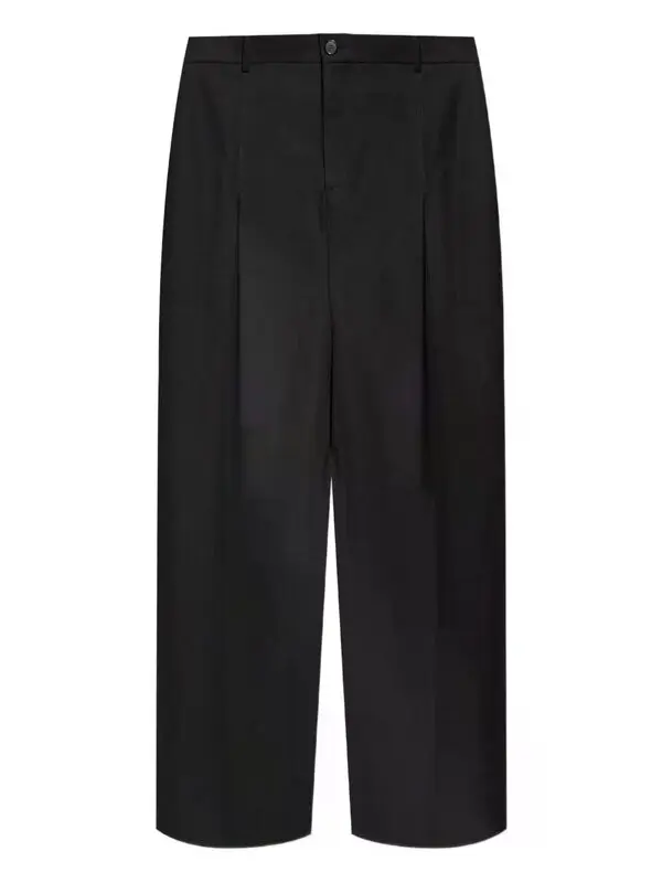 Loewe Pleated-panel Trousers - Black