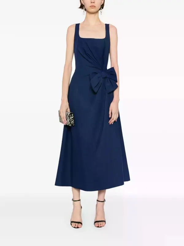 Elie Saab Bow-detail Midi Dress