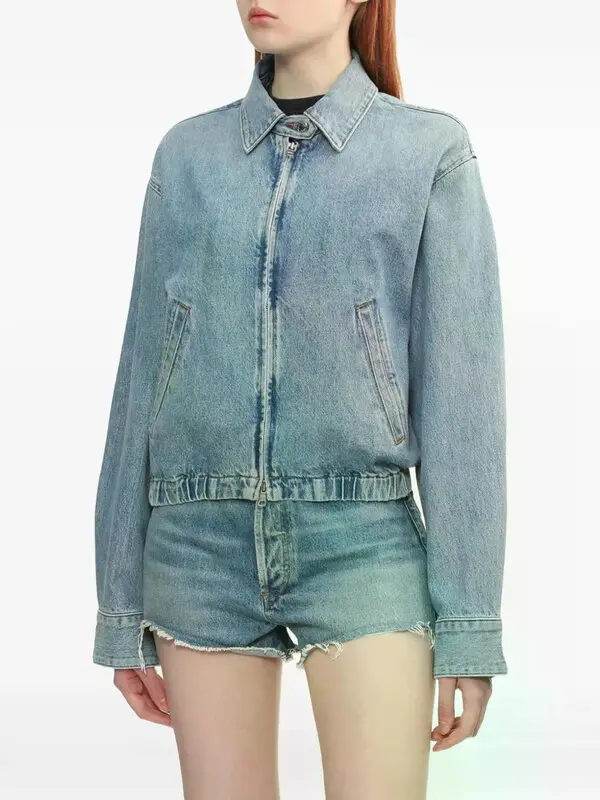AGOLDE Nile Zip-front Denim Jacket
