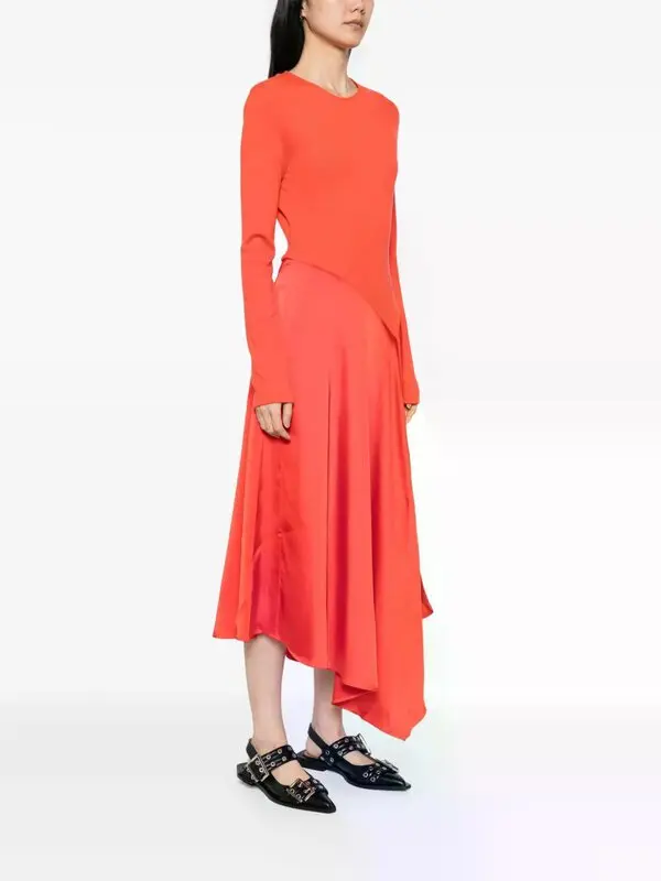 Stine Goya Long-sleeved Asymmetric Dress