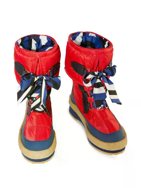 Emilio Pucci Iride Ribbon-bow Snow Boots