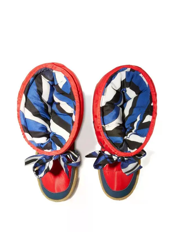 Emilio Pucci Iride Ribbon-bow Snow Boots