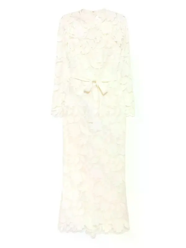 Elie Saab Embroidered Midi Dress