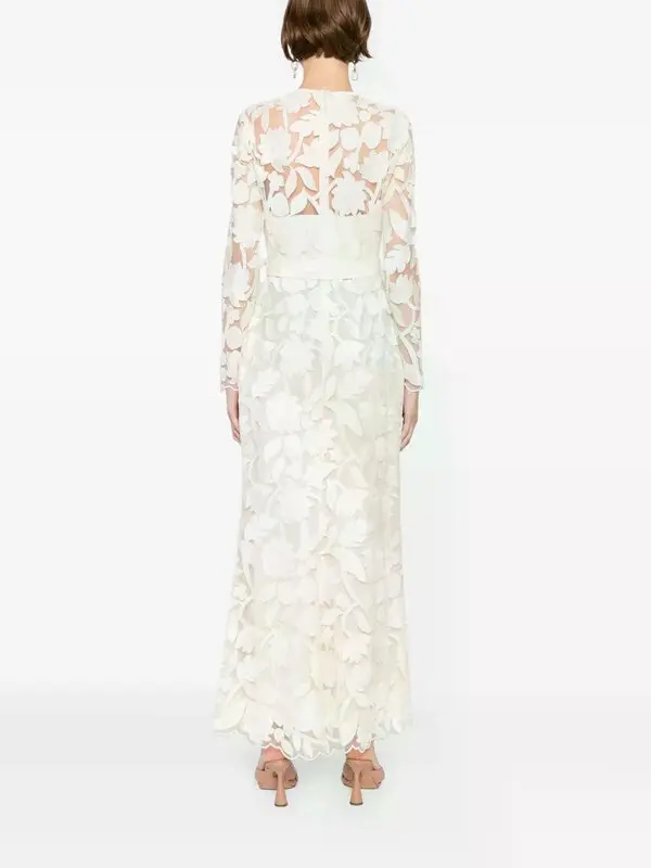 Elie Saab Embroidered Midi Dress