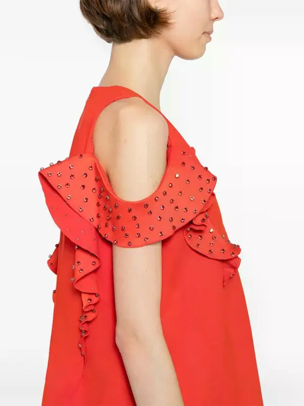 Stine Goya Ruffle-sleeves Mini Dress