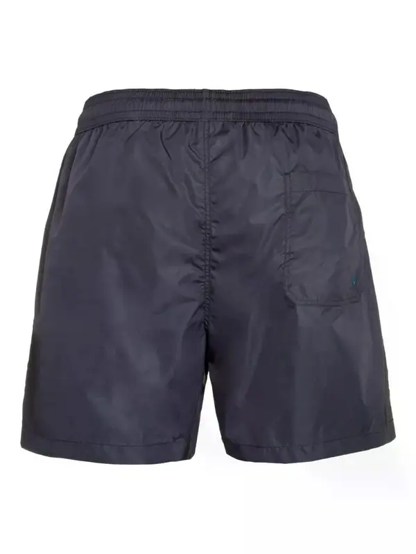 THE (ALPHABET) Elasticated-waist Swim Shorts - Blue