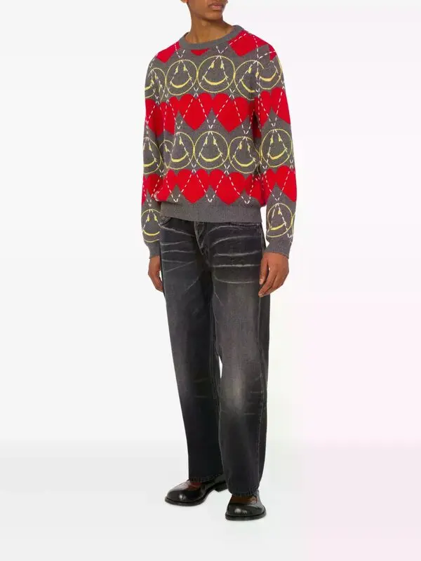 Moschino X Smiley® Patterned Sweater
