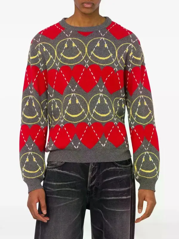 Moschino X Smiley® Patterned Sweater