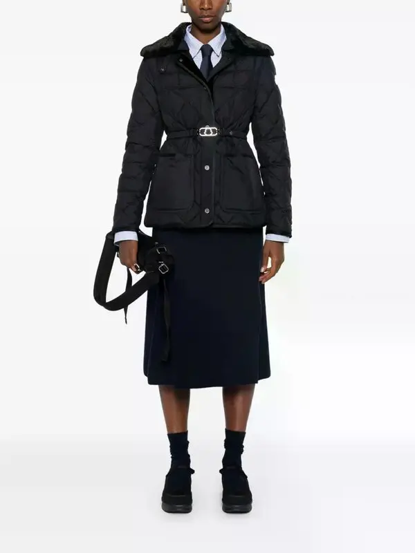 Moncler Ribbed-knit Midi Skirt