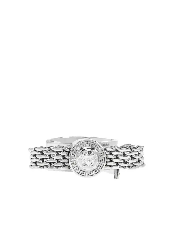 Versace Medusa Chain Ring - Silver