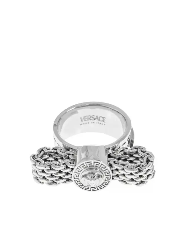 Versace Medusa Chain Ring