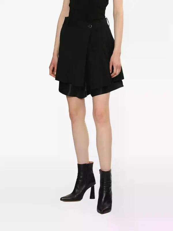 Helmut Lang Pleated Wrap Skort