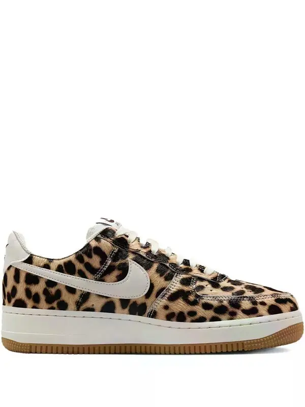 Nike Air Force 1 Leopard-print Sneakers - Brown