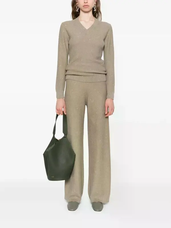 Fabiana Filippi Wool-silk Blend Pants - Neutrals